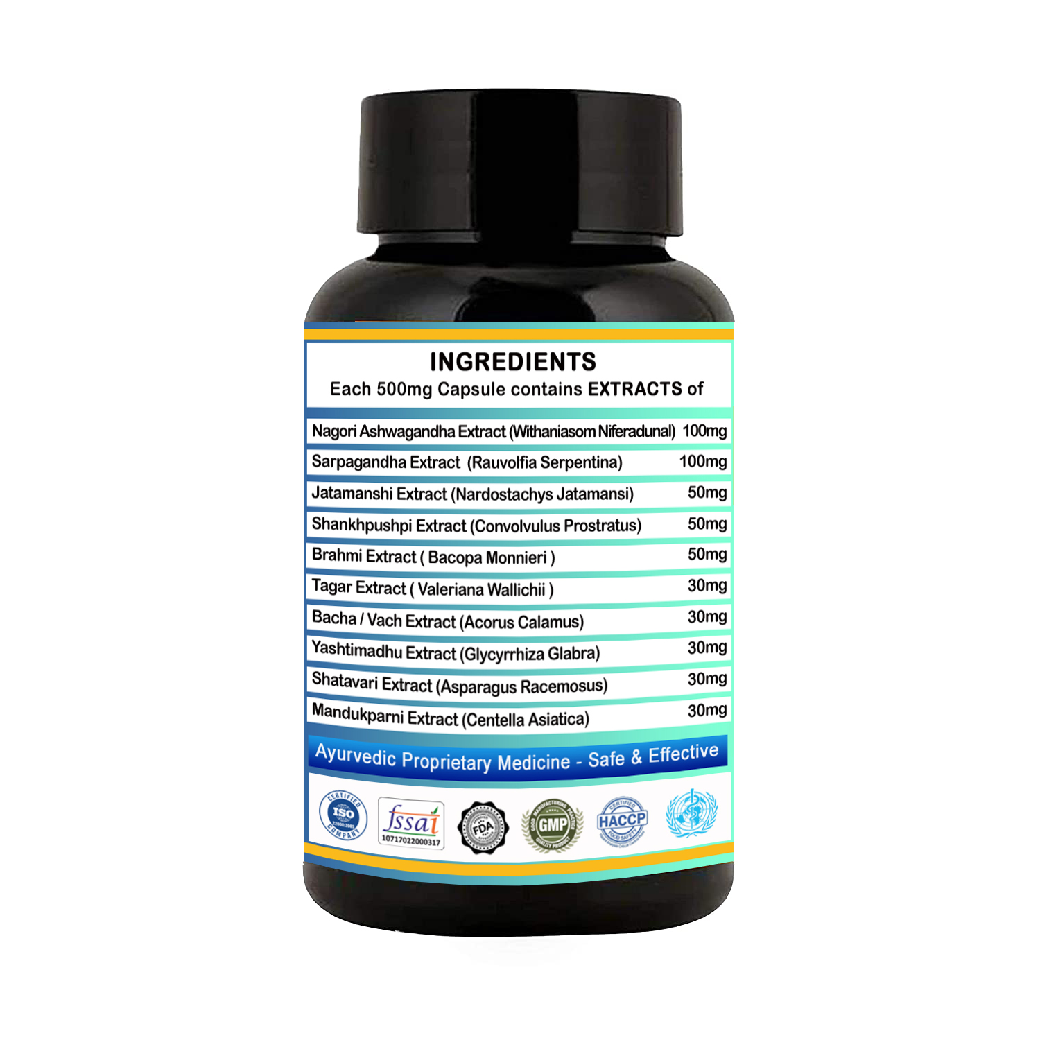 ZERO STRESS 30 Capsules - Relieves Stress & Anxiety | Anti Stress
